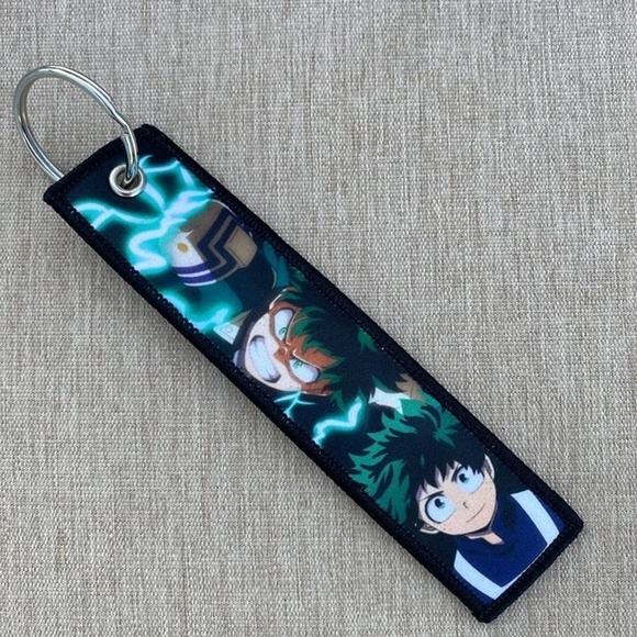 Accessories | New My Hero Academia Izuku Midoriya Deku Jet Tag Keychain ...